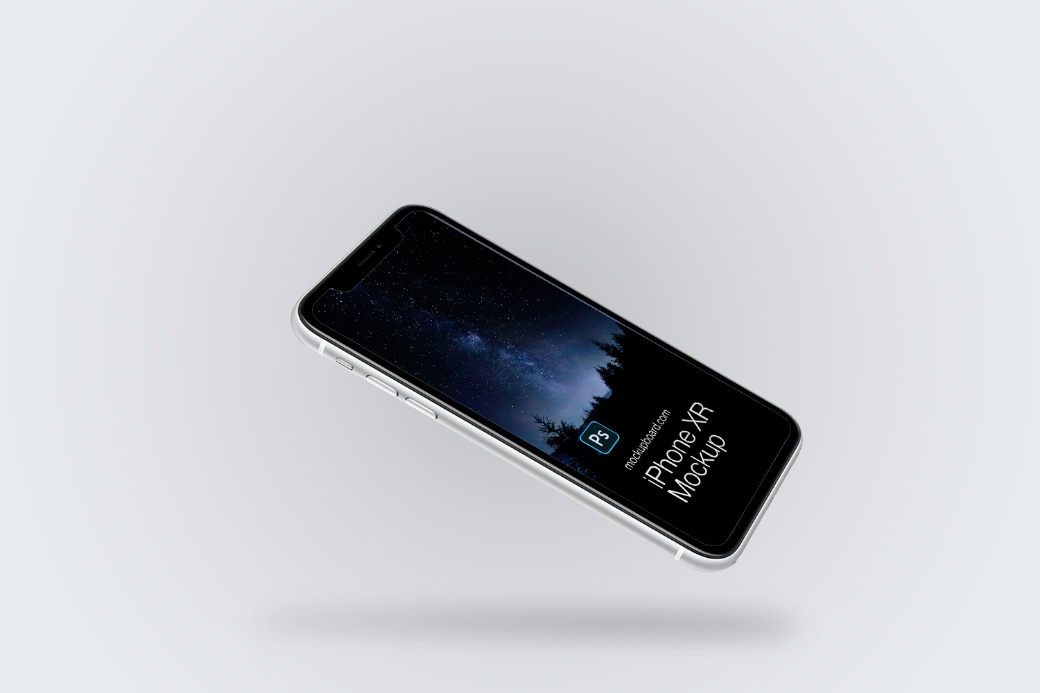 Floating iPhone XR | MockupBoard.com